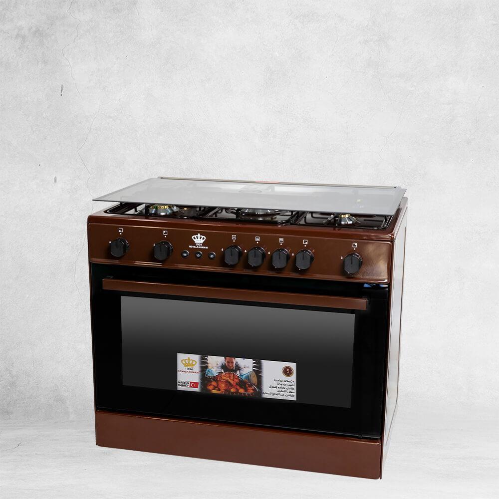 Gas cooker 60*90/colour brown and black - Royal Rahmani